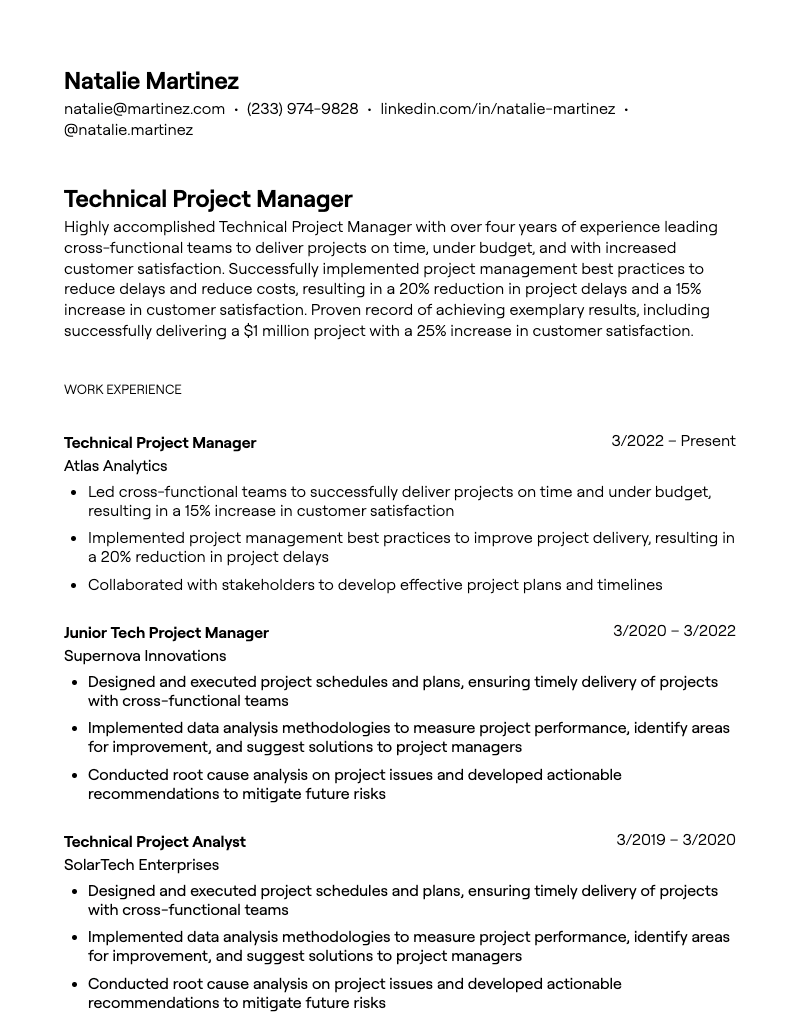 Project Management Entry Level Resume Theoryshery